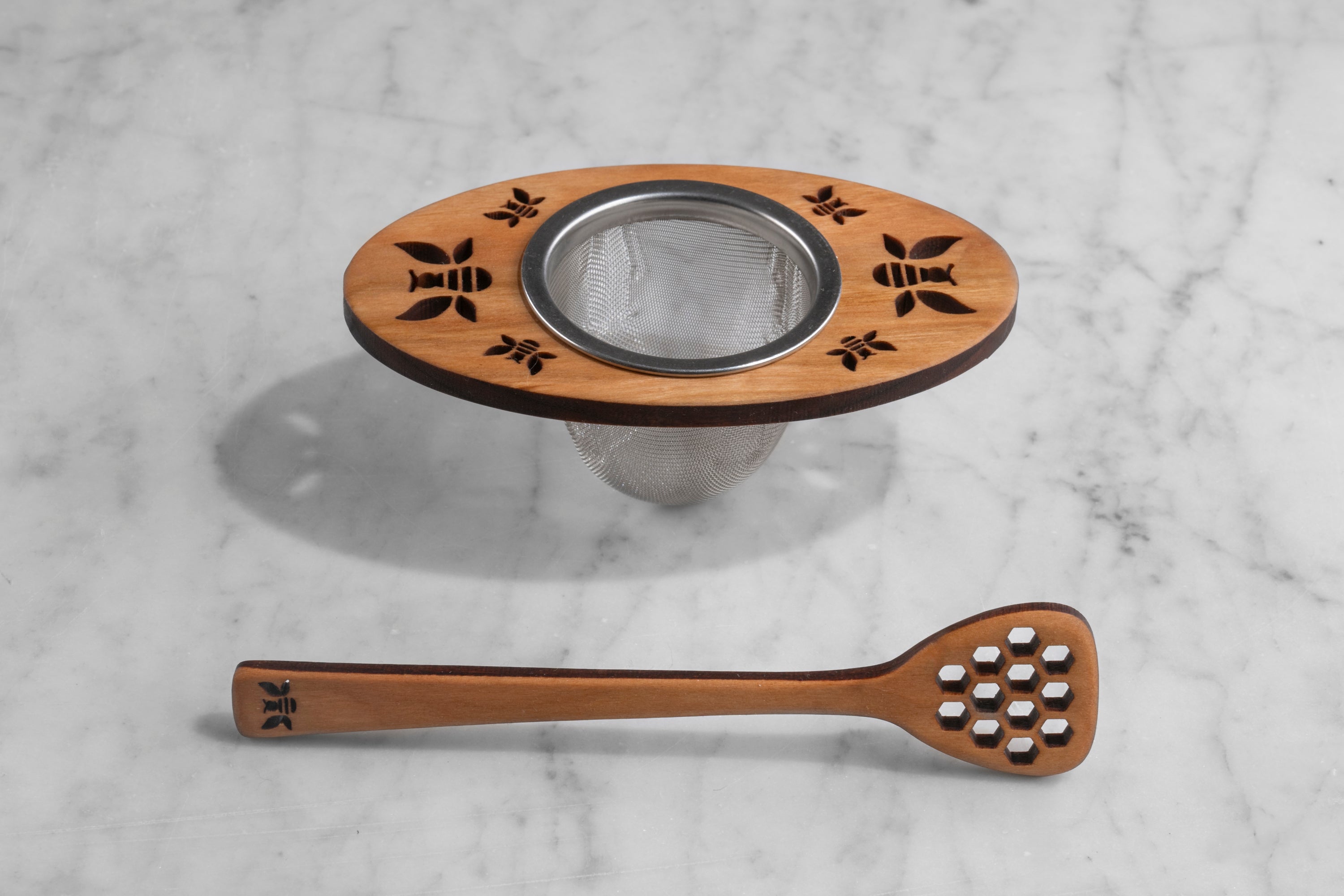 Moonspoon Tea Infuser & Honey Dipper Bundle – Saratoga Tea & Honey Co.