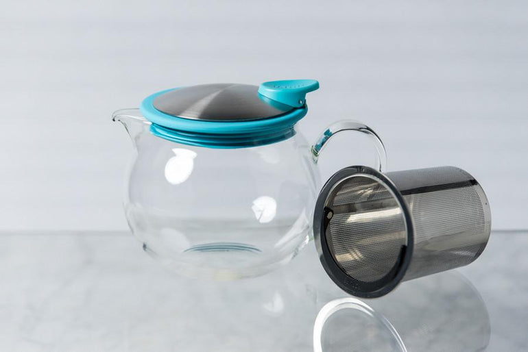Watch Your Tea Steep in this 25oz Glass Tea Pot with Infuser – Saratoga ...
